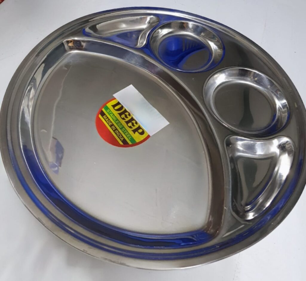 Steel Tiffin Plate - Metro Grocery Shop
